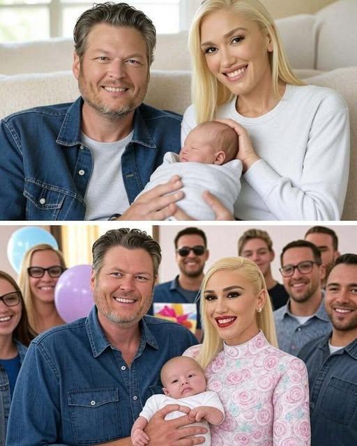 Breaking baby news as blake shelton and gwen stefani reveal their first child together ...