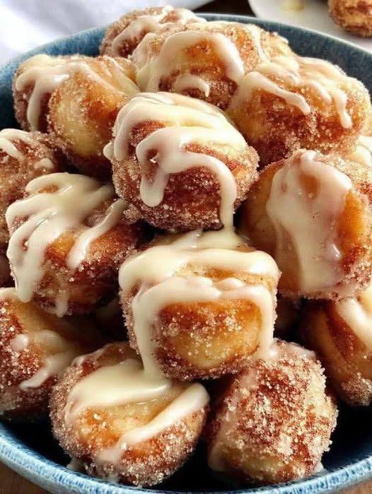 Delightfully soft and perfectly golden, these cinnamon sugar bite-size ...