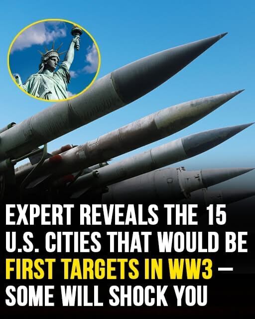 Nuclear expert Alex Wellerstein identified 15 U.S. cities likely to be ...