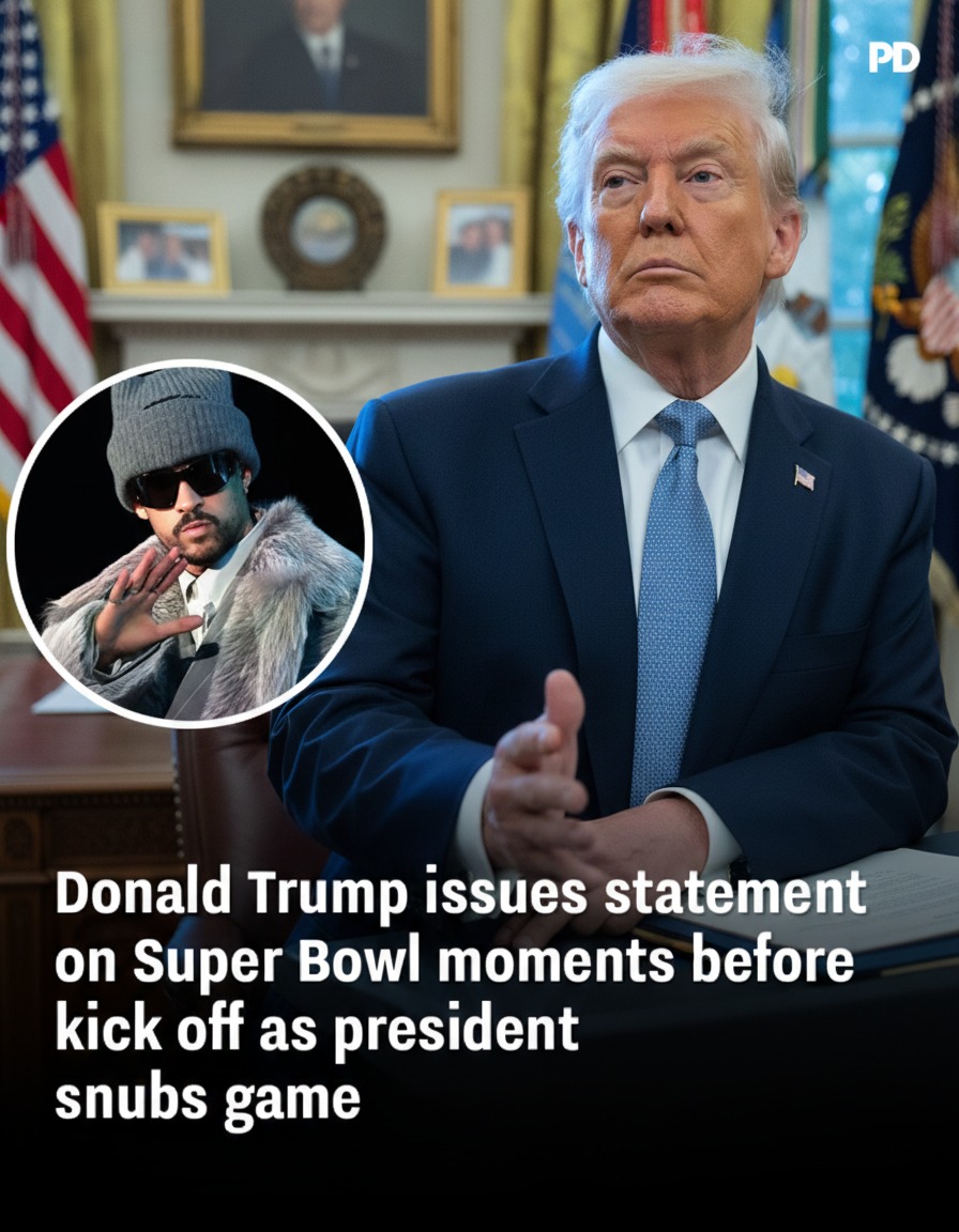Trump Skips Super Bowl LX but Steals the Spotlight with Patriotic Post ...