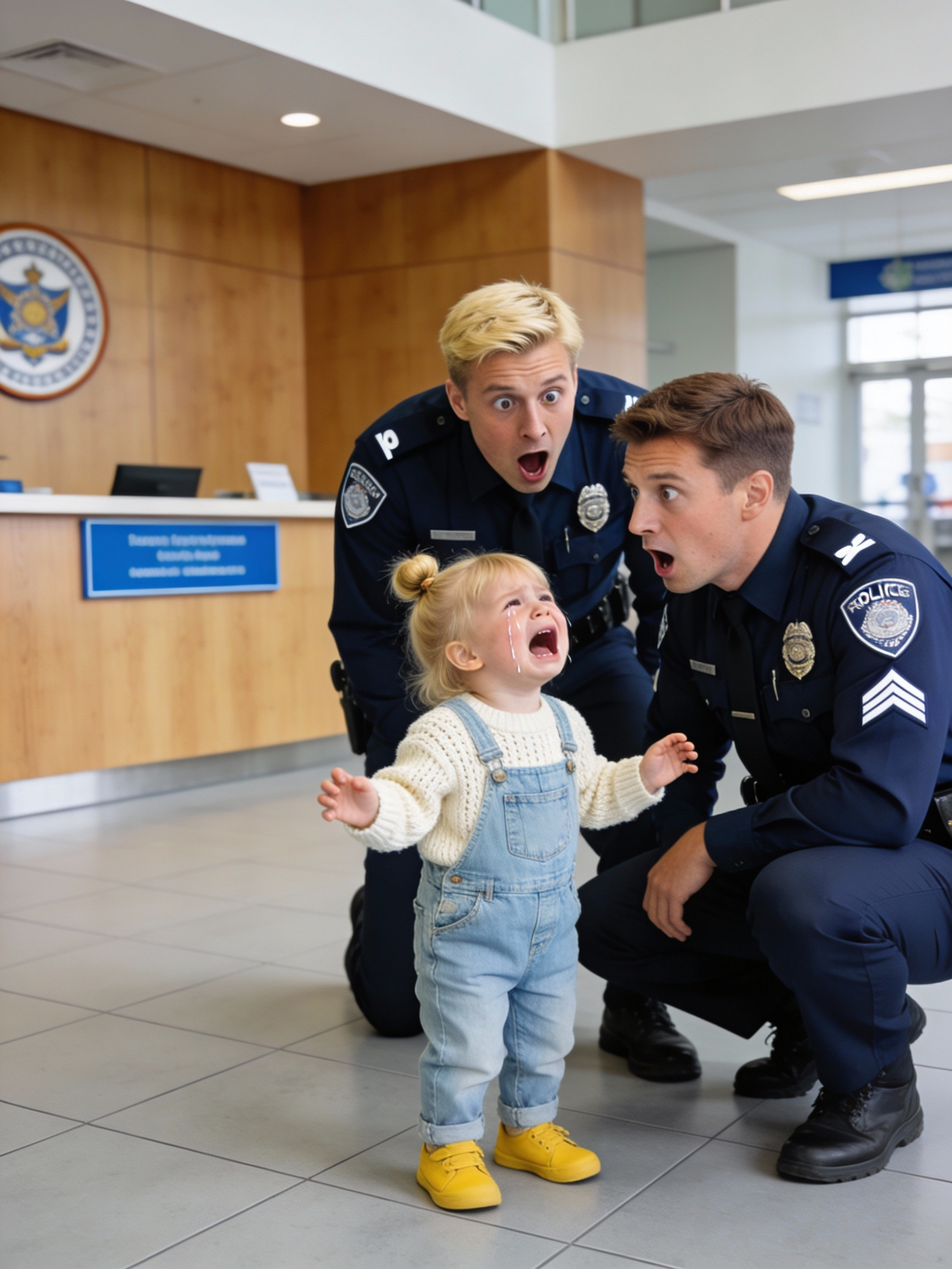 A Tearful Two-Year-Old Walks Into a Police Station to Confess, Leaving ...