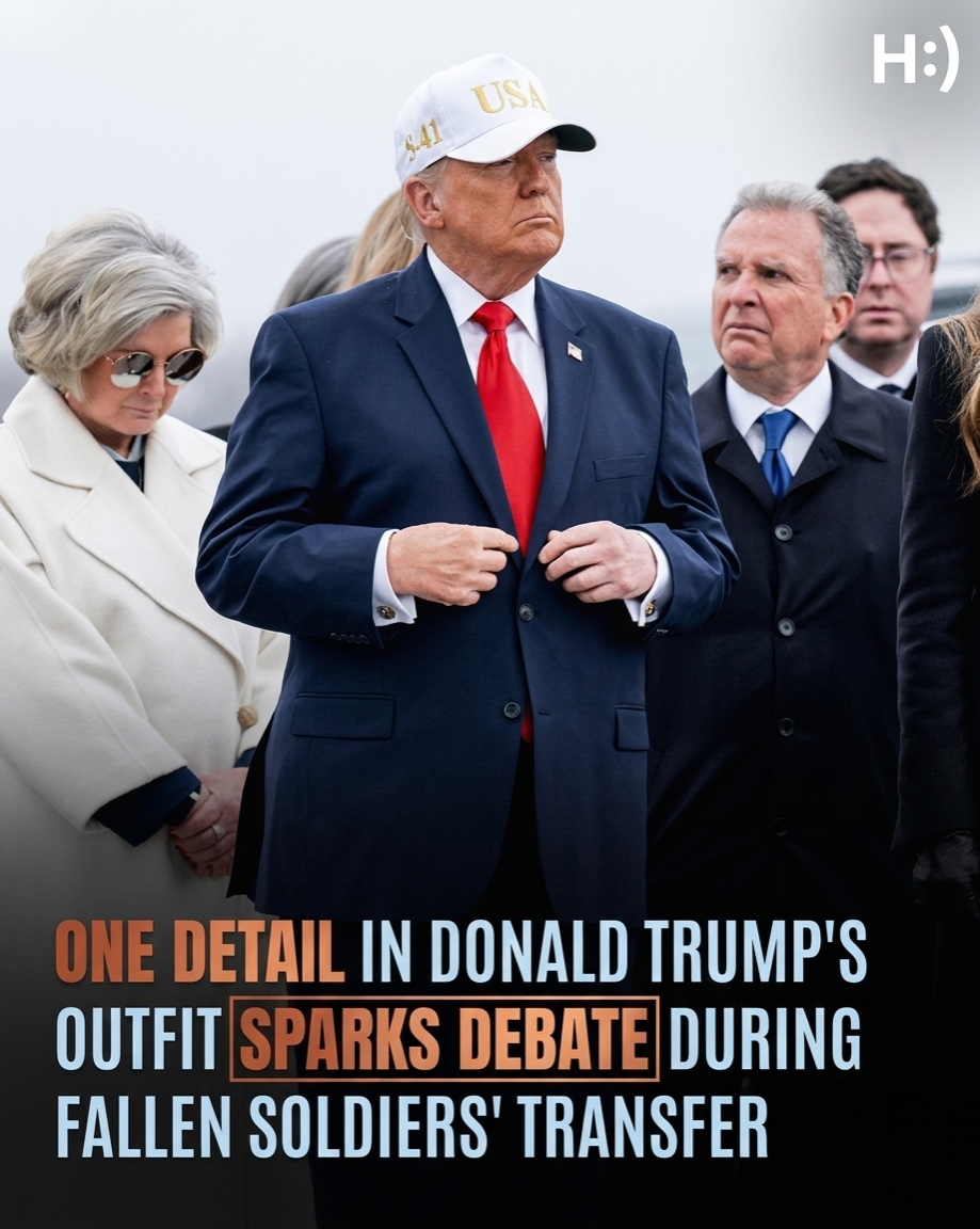 Donald Trump’s White Hat During Fallen Soldiers’ Transfer Ceremony ...