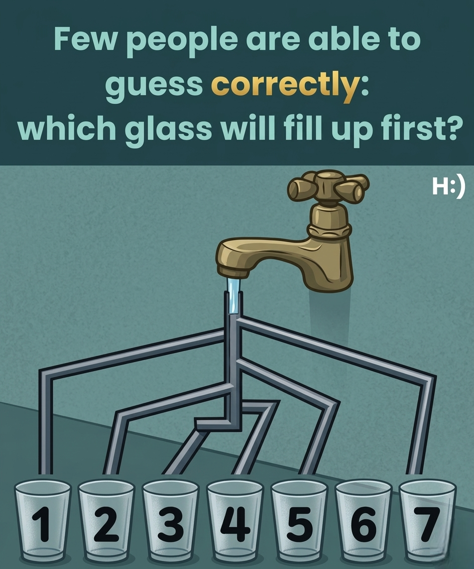 Puzzle Answer Explained: Which Glass Will Fill First? The Trick Behind ...