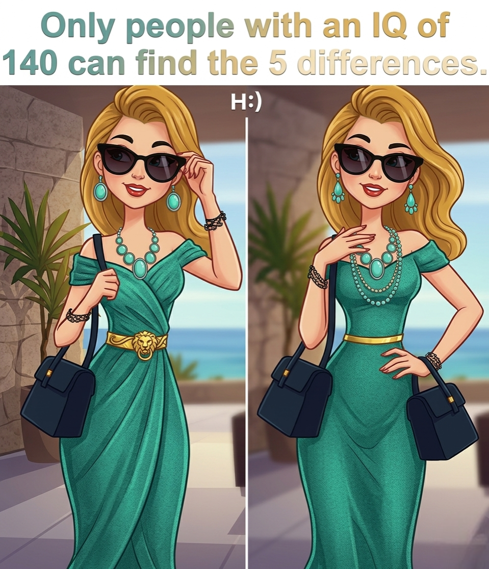 Only People With an IQ of 140 Can Spot the 5 Differences, a Challenging ...
